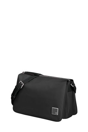 Samsonite Essentially Karissa - Schultertasche M mit 3 F&auml;cher, 28 cm, Schwarz (Black)