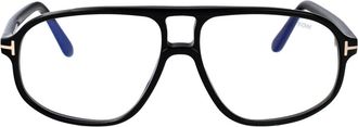 Tom Ford unisex, Accessoires, Noir, Taille: 57 MM Blue Block Navigator Optical