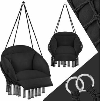 TecTake Tectake - Fauteuil suspendu avec un coussin dassise &eacute;pais