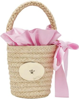 Patou Femme, Sacs, Beige, Taille: ONE Size Sac Seau Iconique en Raphia