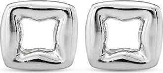 Uno De 50 UNOde50 Boucles doreilles plaquées argent en forme de petit maillon