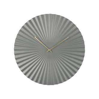 Karlsson Wall Clock Sensu XL Steel Jungle Green D. 50cm, Excl. 1 AA Battery