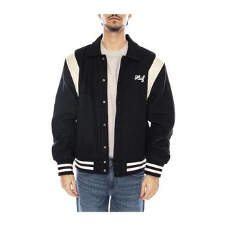 HUF Classic H Varsity Jacket - - Jackets - Herren - Schwarzk - XL