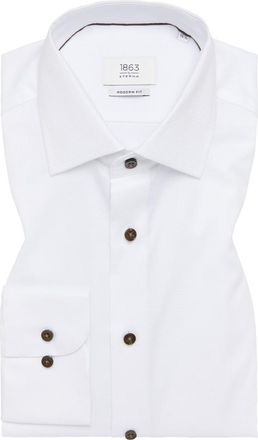 Eterna Bügelfreies Baumwollhemd mit Struktur, Modern Fit in