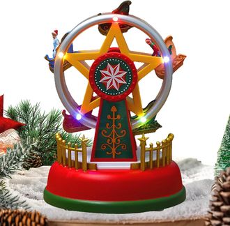 Generic Weihnachtsfiguren | Batteriebetrieben Mit Melodie - Deko Weihnachtsfigur mit Lampen Deko | F&uuml;r Kinder und Erwachsene Schlafzimmer Wohnzimmer B&uuml;ro Shop