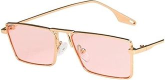 Generic Lunettes de soleil design 2025 avec monture en métal pour hommes et femmes pour les vacances en plein air (couleur : F, taille : 1)