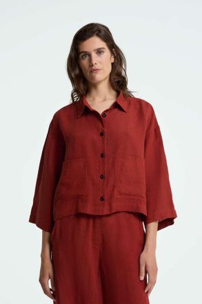 Kings of Indigo Kings of Indigo Damen vegan Bluse Wanda Rot