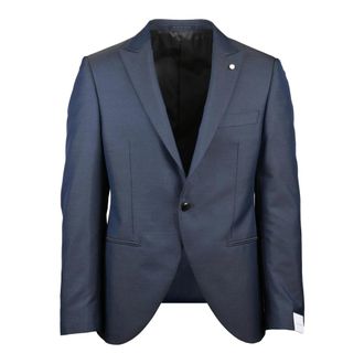 Luigi Bianchi Mantova Giacca Mezzo Tight - - Jackets - Herren - Blau - S