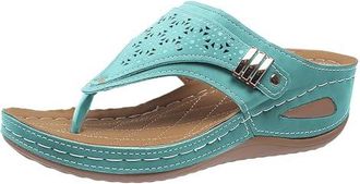 Generic Sandales orthop&eacute;diques compens&eacute;es pour femme, avec soutien de la vo&ucirc;te plantaire, sandales d&eacute;t&eacute; confortables, habill&eacute;es et d&eacute;contract&eacute;es, sandales de 