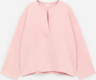 Arket Sweatshirt Mit Schlitz -Rosa