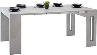 Selsey Roma - Ausziehtisch/Esstisch ausziehbar, MDF, Grau, 5902409928822, Betonoptik, 120 cm