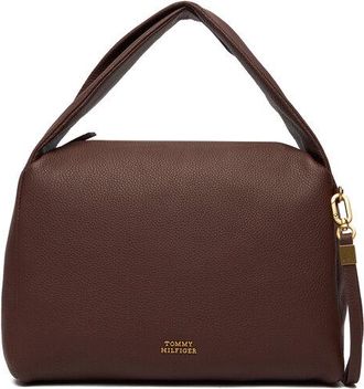 Tommy Hilfiger Handtasche City Leather Shoulder Bag AW0AW18152 Braun