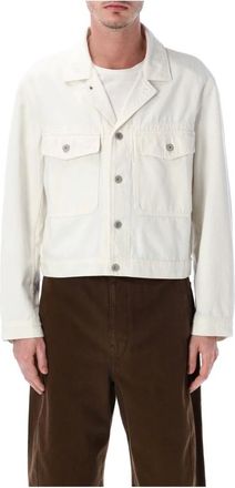 Christophe Lemaire Homme, Vestes, Blanc, Taille: L Trucker Jkt