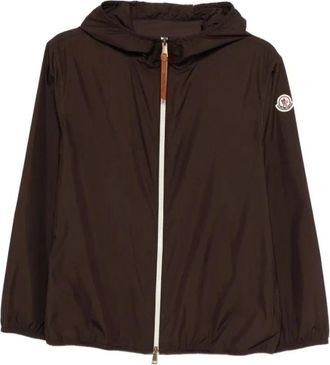 Moncler Femme, Sport, Brun, Taille: 40 FR Fegeos Hooded Jacket