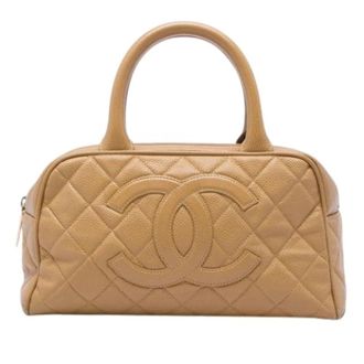 Chanel Pre-owned Vintage Quilted Caviar Handtasche - - Pre-owned - Damen - Beige - ONE SIZE