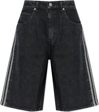 adidas Homme, Shorts, Noir, Taille: W34 Firebird Adicolor Denim Shorts