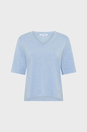 Gerard Darel T-shirt V fluide - MALVINE - Bleu ciel