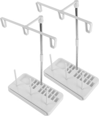 Pretyzoom 2 St&uuml;ck Garnrollenhalter aus Kunststoff Abnehmbarer Garnrollenst&auml;nder f&uuml;r N&auml;hmaschinen N&auml;hzubeh&ouml;r f&uuml;r Gleichm&auml;&szlig;igen Fadenfluss Beim N&auml;hen Sticken und 