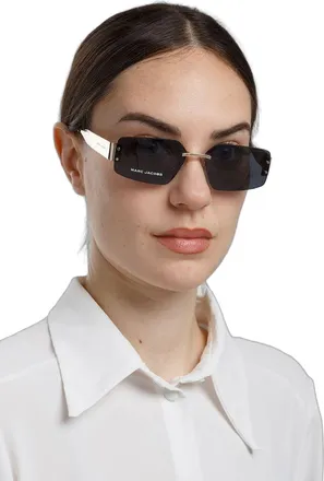 Marc Jacobs MARC Gold Metal Sunglasses - Gold