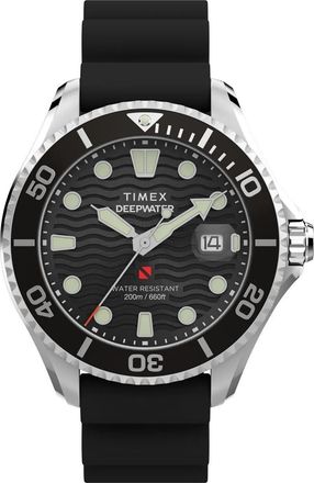 Timex Uhren - Quarz-Analoguhr Deep Water Meridian 200 - Gr. unisize - in Schwarz - f&uuml;r Damen