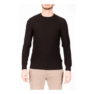 La Fileria Round-Neck Strickwaren - - Knitwear - Herren - Schwarzk - 4XL