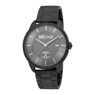 Just Cavalli Homme, Accessoires, Noir, Taille: ONE Size Montre Homme Analogique &Eacute;l&eacute;gante Noire