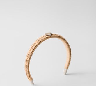 Prada Headband aus Korbgeflecht