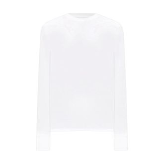 Tom Ford Lyocell Baumwolle Langarm-T-Shirt - - Tops - Herren - Wei&szlig; - 3XL