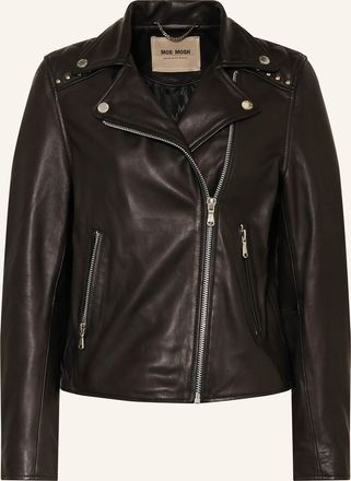 Mos Mosh Mos Mosh Lederjacke Mmgoha Mit Nieten schwarz