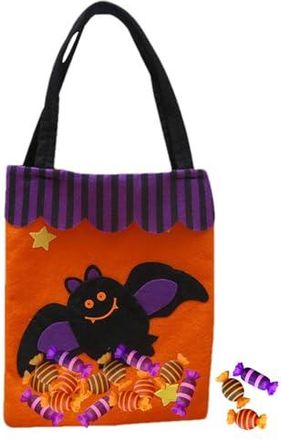 Generic Sacs à friandises Halloween, sac pour filles - Sac portable pour Halloween avec motif de dessin animé - Grand sac de bonbons dHalloween avec motif de 