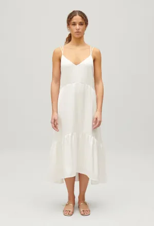 Claudie Pierlot Robe midi satin&eacute;e