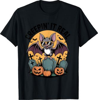 Shinkai Creepin It Wirklich Lustiger Halloween-Fledermaus T-Shirt