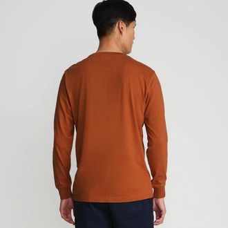Lands End Super-T Langarm-Shirt, Classic Fit, Herren, Gr&ouml;&szlig;e:52-54 regular, Orange, Baumwolle, by Lands End