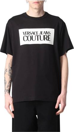 Versace Jeans Couture Homme, Tops, Noir, Taille: M Box Logo Short Sleeve Tee