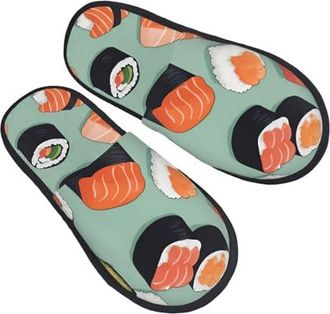Generic D&eacute;licieux Sushi 1 Unisexe Slippers Chaud Chaussons Antid&eacute;rapantes Pantoufles Pour Maison Hiver Ext&eacute;rieur M