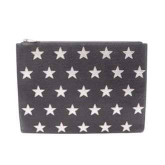 Saint Laurent Pre-owned Paris Leder Clutch - - Pre-owned - Damen - Schwarzk - ONE SIZE
