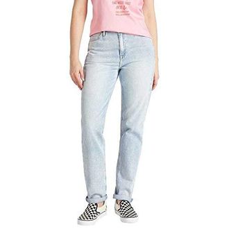 Lee Mom Straight Jeans, Bleu (Get Light SM), 24W / 31L Femme