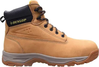 Dunlop Sicherheitsschuhe f&uuml;r Herren, Nubukleder, Schuhspitze aus Stahl (Honig)