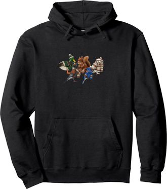 jz.birds Eichh&ouml;rnhchen Ente Eule mit M&uuml;tze Schal Gartenvogel Vogel Pullover Hoodie