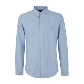 Polo Ralph Lauren Lang&auml;rmeliges Sporthemd - - Shirts - Herren - Blau - S