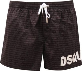 Dsquared2 Homme, Maillots de bain, Noir, Taille: 2XL Midi Swim Boxer