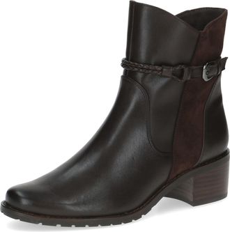 Caprice Caprice Damen Stiefeletten mit Schnalle Blockabsatz, Braun (Dk Brown Comb), 37.5 EU