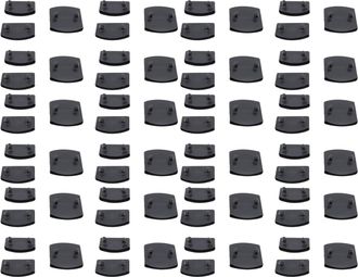 CHICIRIS Bediffer Endkappenhalter f&uuml;r Lattenroste aus Kunststoff, Schwarz, Langlebige Verbindungen f&uuml;r Alle Bettbretter - 72-teiliges M&ouml;belzubeh&ouml;r Zum Halten v