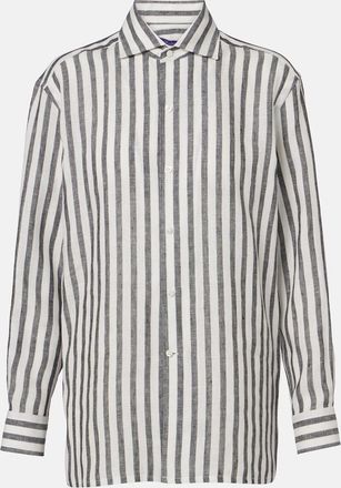 Ralph Lauren Collection Chemise Capri en lin &agrave; rayures
