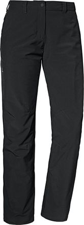 Schöffel Damen Pants Engadin1 Warm L, warme Wanderhose mit 4 Wege-Stretch, robuste Thermohose mit vorgeformtem Knie und verstellbarem Bund, black, 40