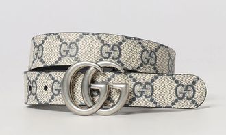 Gucci G&uuml;rtel f&uuml;r Jungen aus Kunstleder mit GG-Monogramm und Schnalle