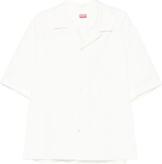 Kenzo Homme, Chemises, Blanc, Taille: L Short Sleeve Shirt