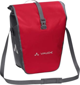 Vaude Fahrradtasche für Gepäckträger Aqua Back Single 1 x 24 L in Rot, Hinterradtasche wasserdicht, Fahrrad Gepäckträgertasche hinten, einfache Befestigung 