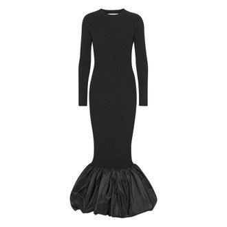 Rotate Cut-out Long-sleeve Dress