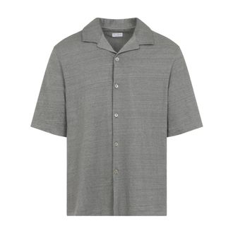 Brunello Cucinelli Homme, Chemises, Gris, Taille: L Chemise Jersey